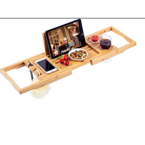 Utoplike | Bath | Utoplike Bamboo Bathtub Caddy Tray Bath Tray Tub ...